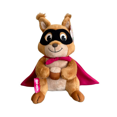 Superhelden Eichhörnchen Kuscheltier ROBIN RED | Viba Onlineshop