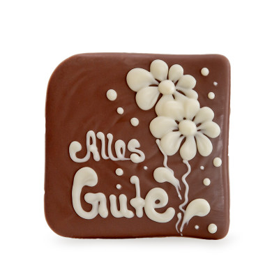 Confiserie Schokolade handbeschriftet » Alles Gute | Viba Onlineshop