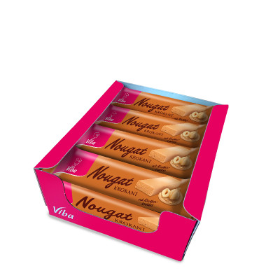 Nougat Krokant Großpackung | 12 Viba Krokant Riegel | Viba Onlineshop